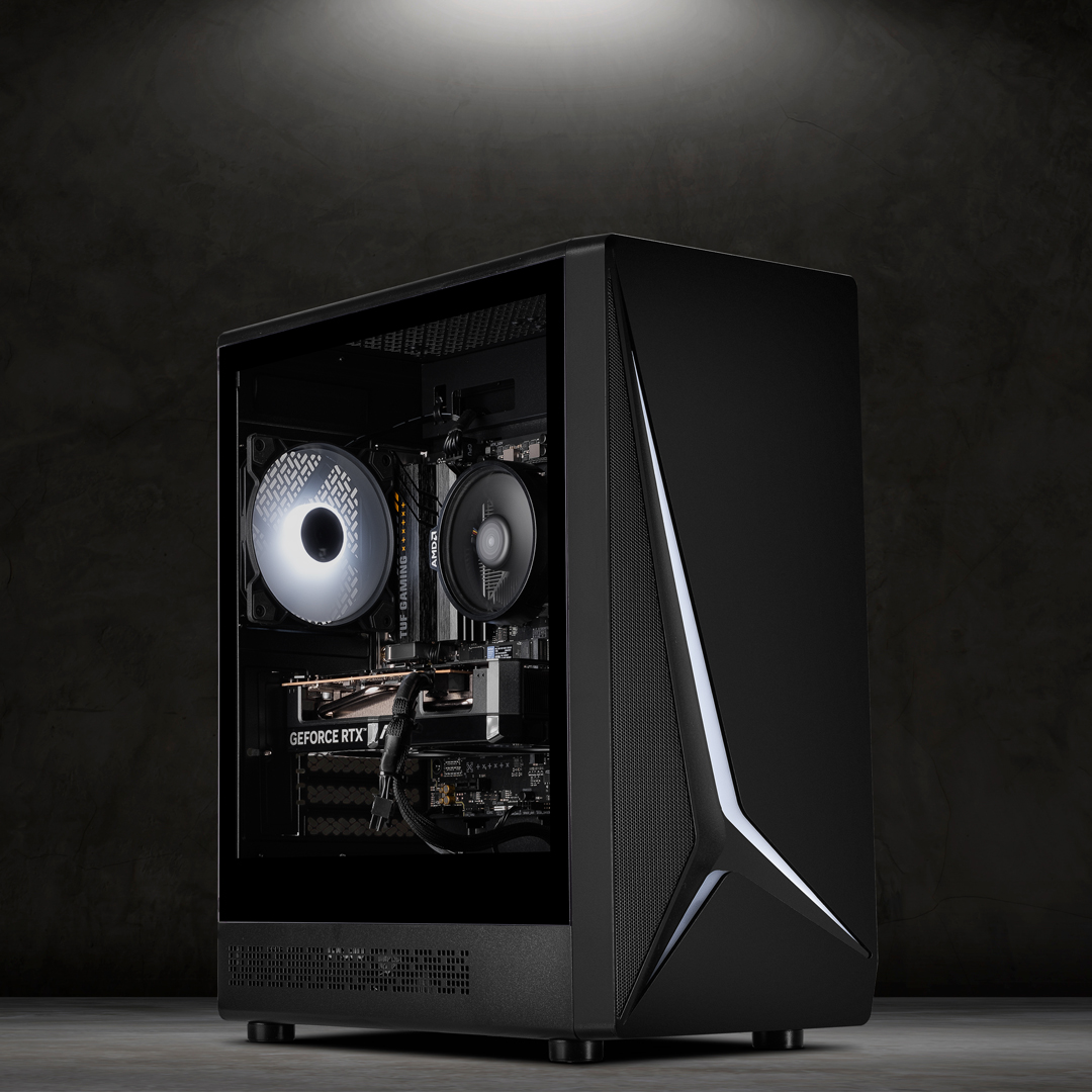 Budget gaming PC with an AMD Ryzen 5 8400F and NVIDIA - 3XS